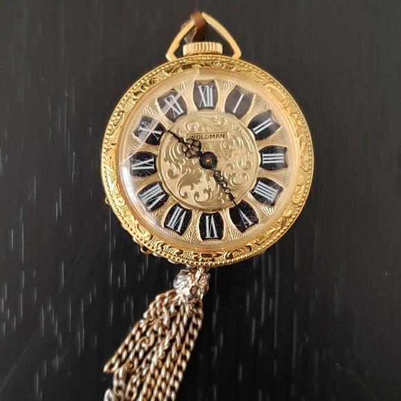 Jewelry | Vintage Gold Woldman Pocket Watch With Rubies | Poshmark